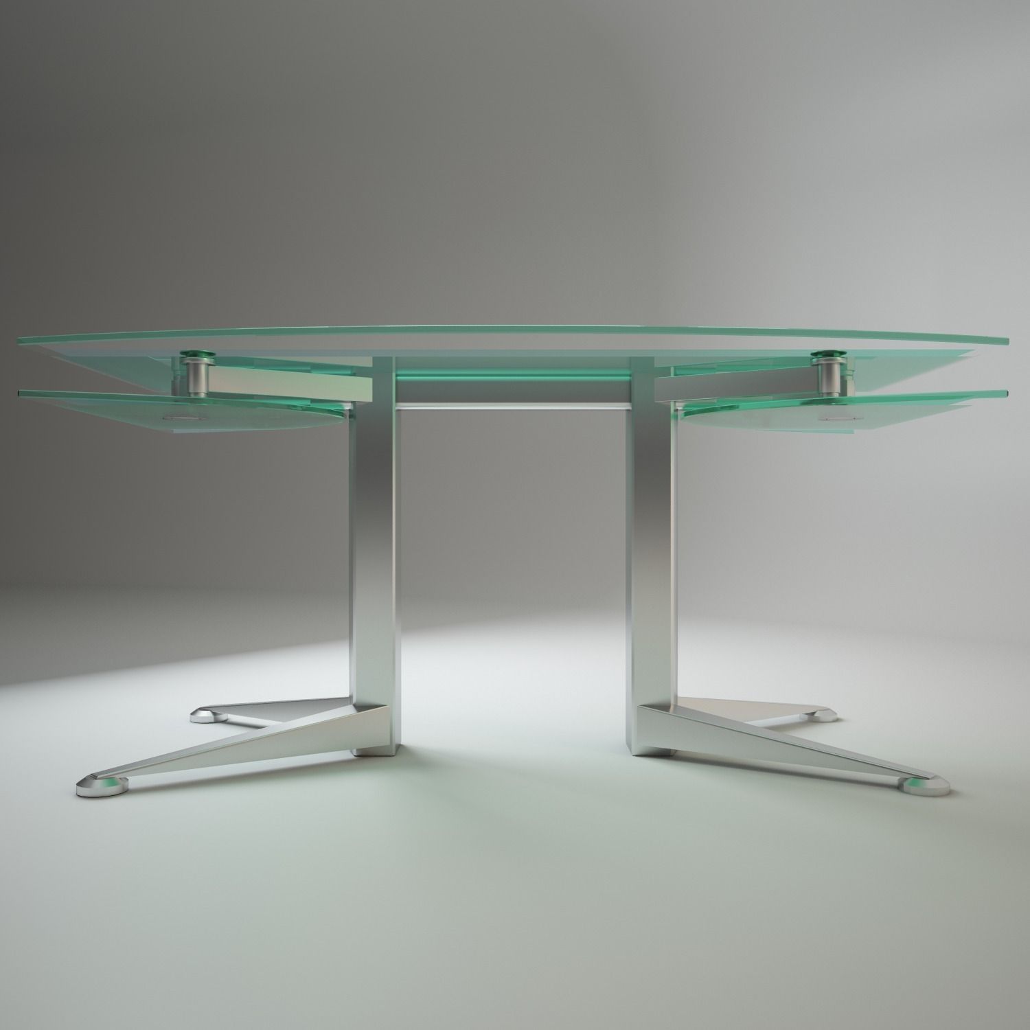 Folding glass table SPECTRUM 3D model | CGTrader