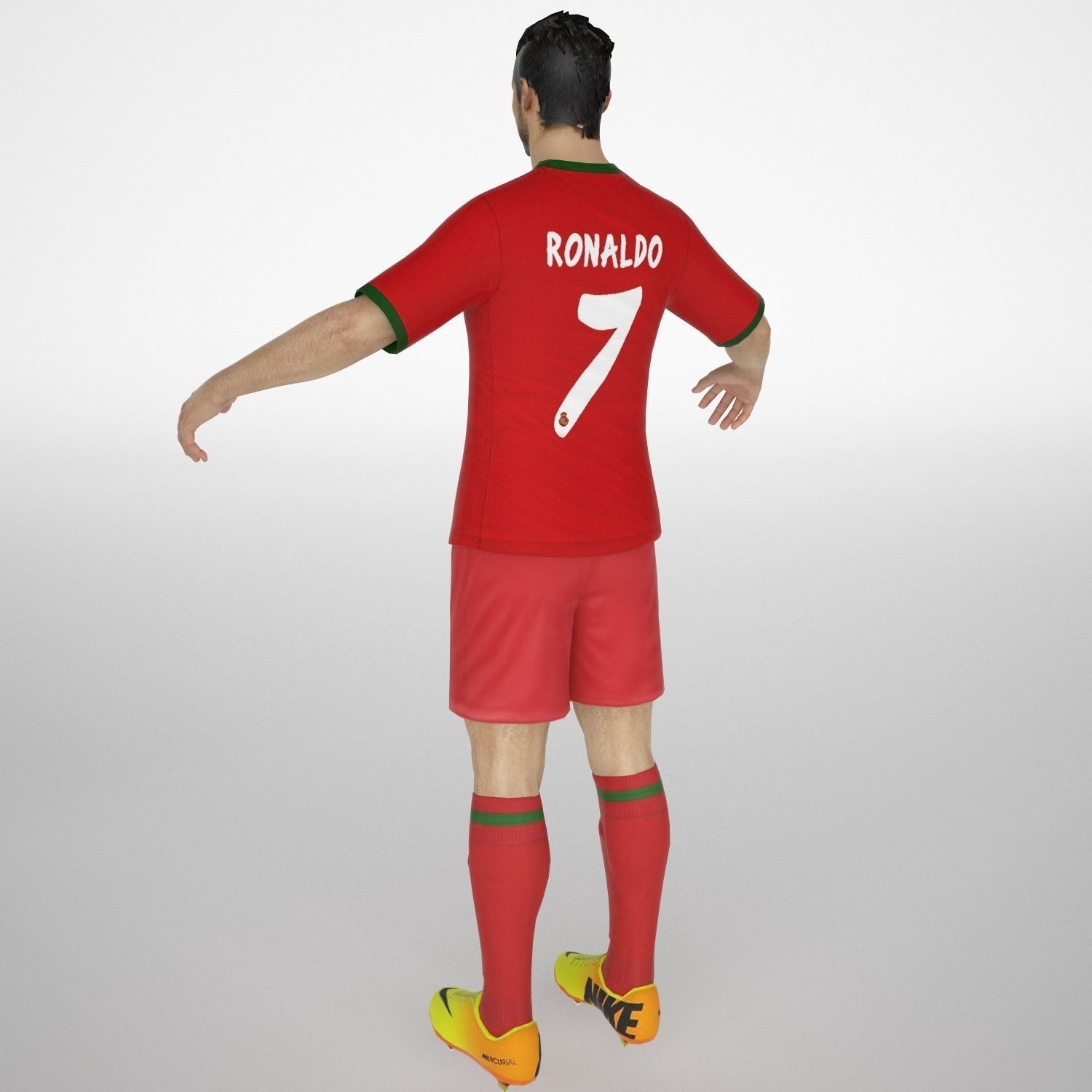 3D model Cristiano Ronaldo VR / AR / low-poly MAX OBJ FBX DAE ...