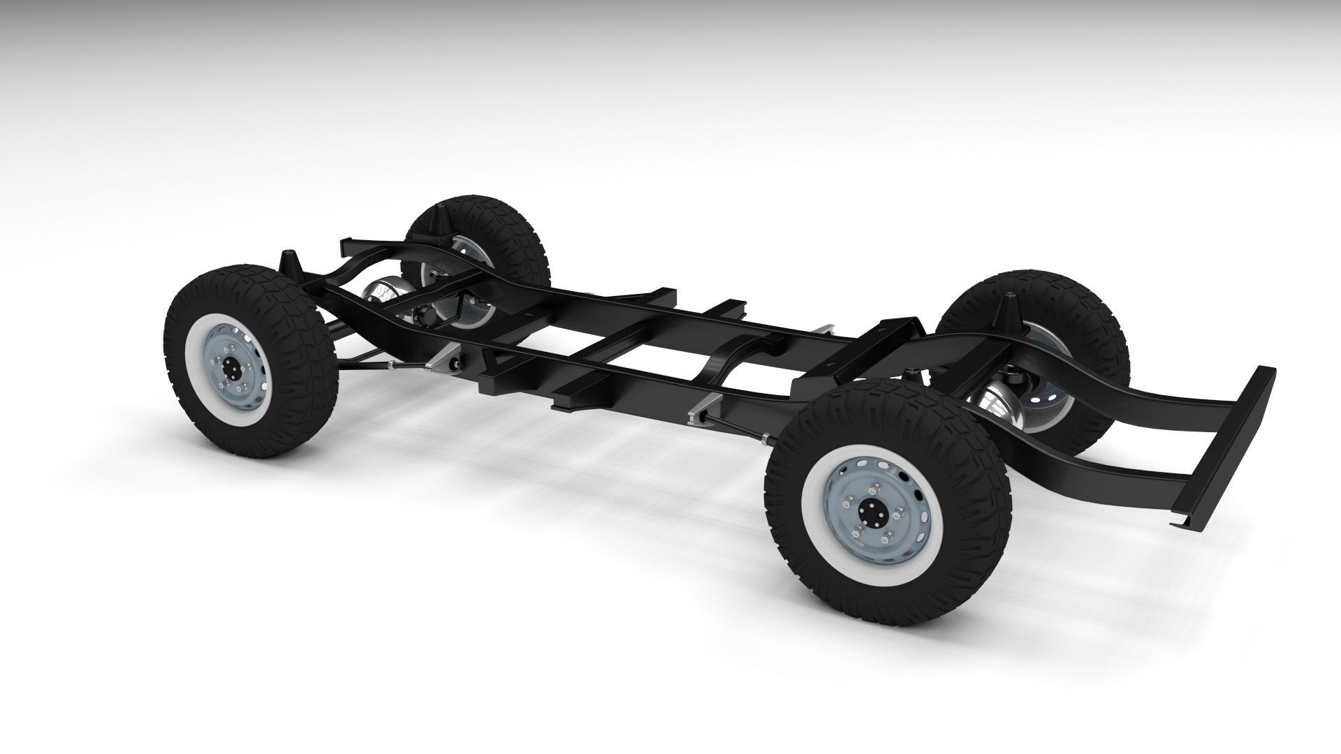 Simple Offroad Chassis 3D model | CGTrader