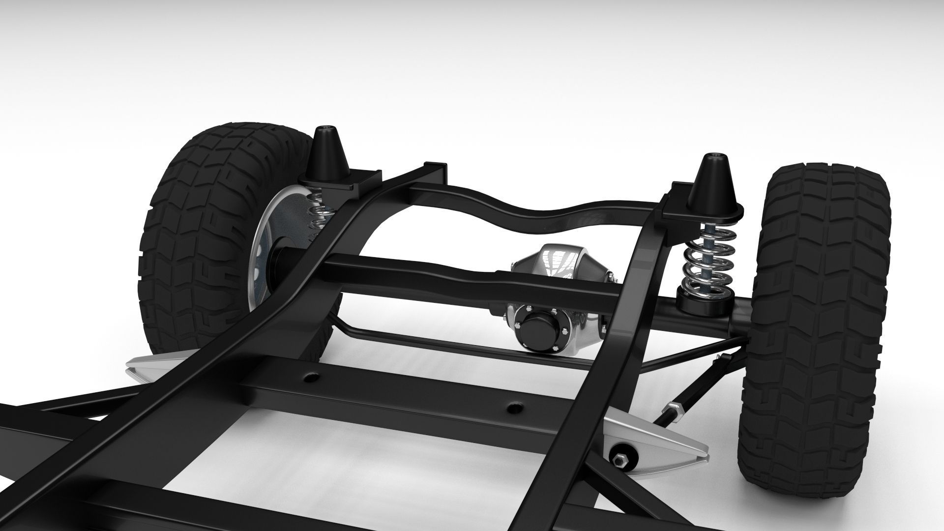 Simple Offroad Chassis 3D model | CGTrader