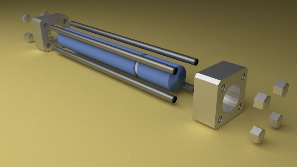 Pipe with a Tube in the Center free VR / AR / low-poly 3D model | CGTrader