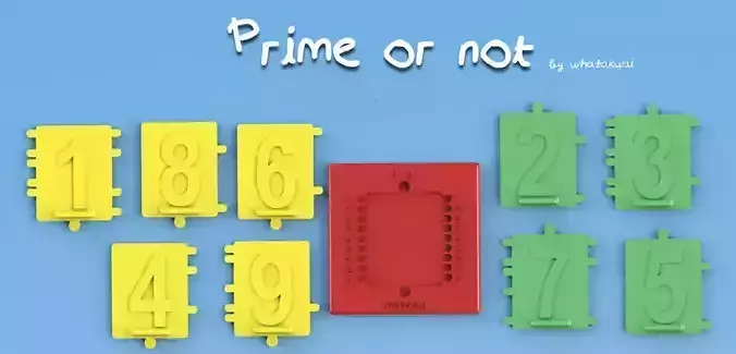 Prime or not Discover if a number is prime and the prime num... free 3D ...