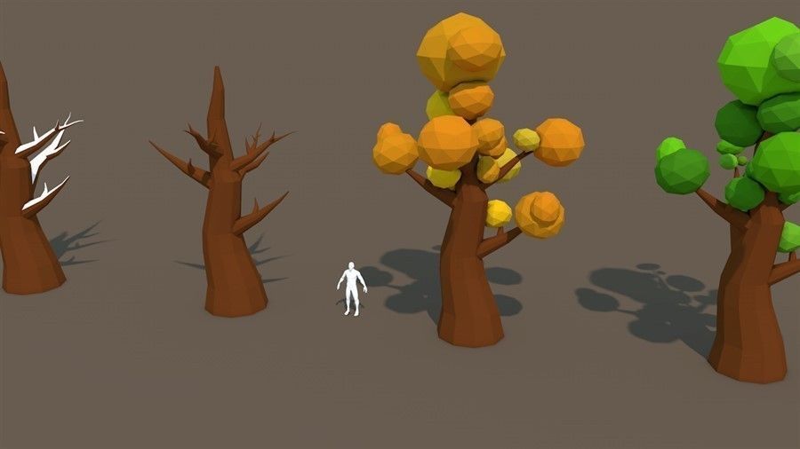 3D model Big Low Poly Tree VR / AR / low-poly | CGTrader