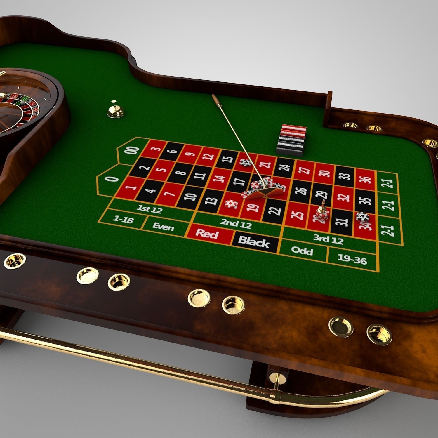 Roulette 3D model | CGTrader