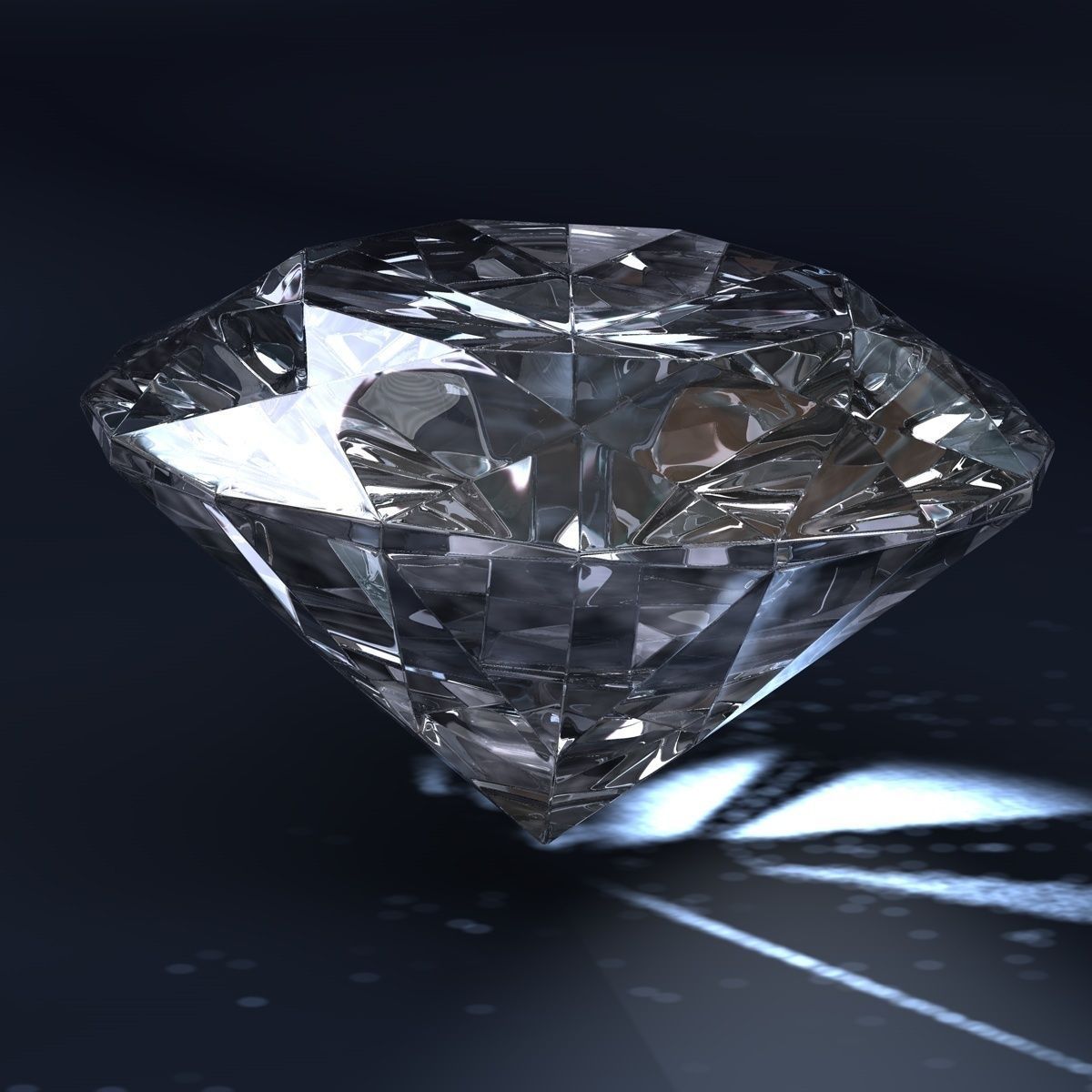 Realistic Diamond 3D Model .obj .3ds .fbx .c4d - CGTrader.com