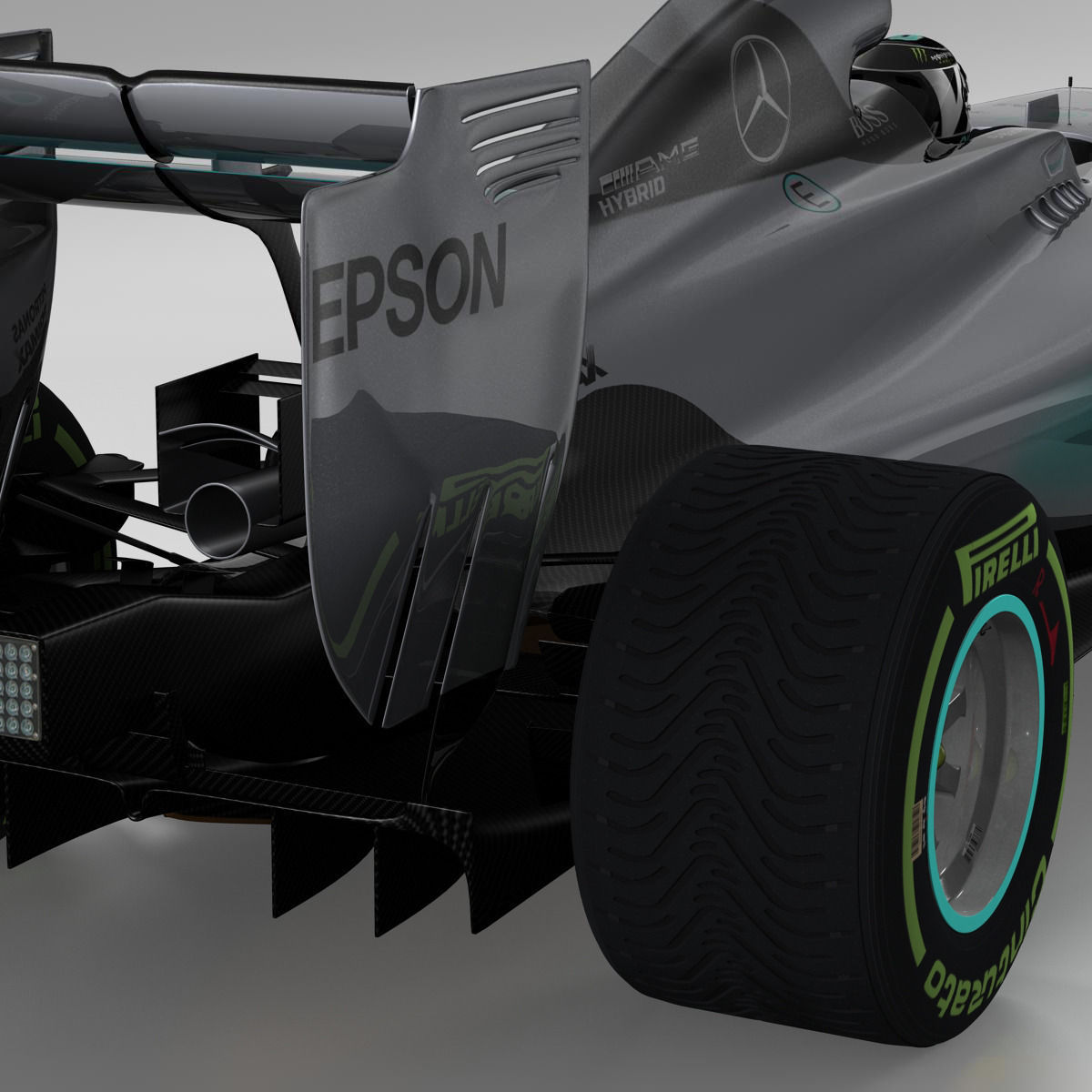 3D model Mercedes W06 Hybrid VR / AR / low-poly | CGTrader