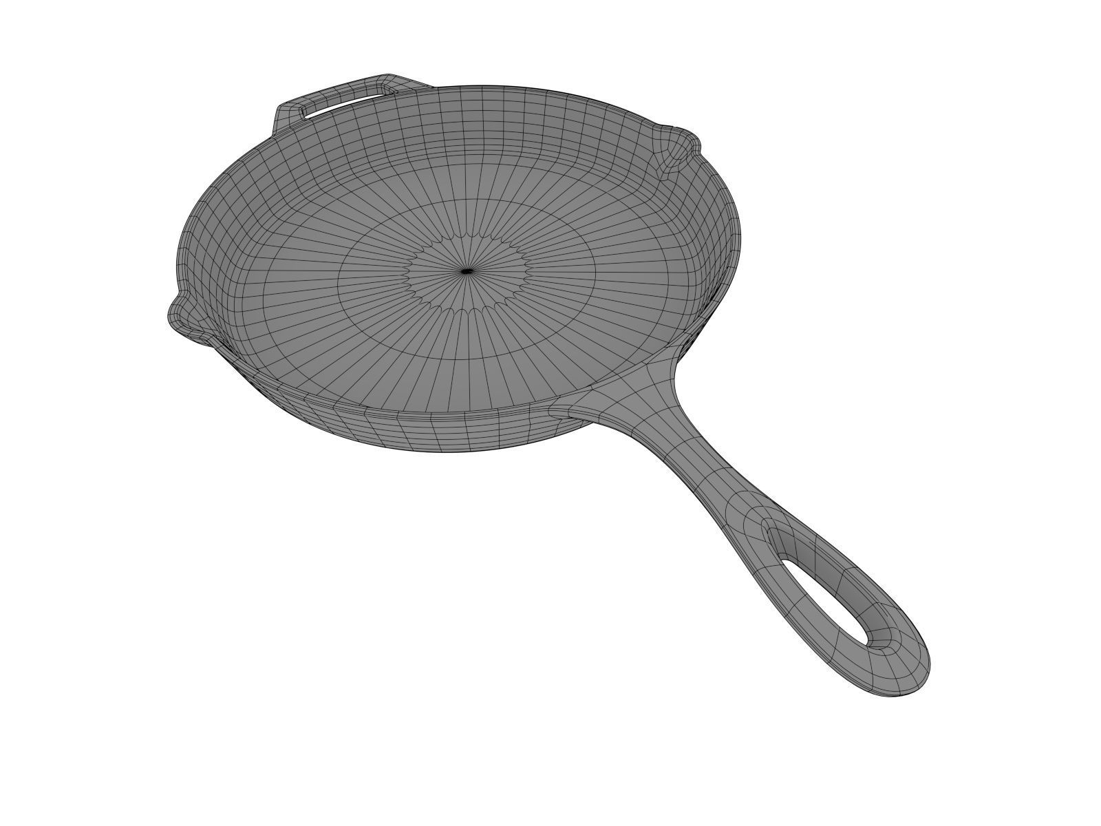 Cast Iron Skillet 3d Model Cgtrader