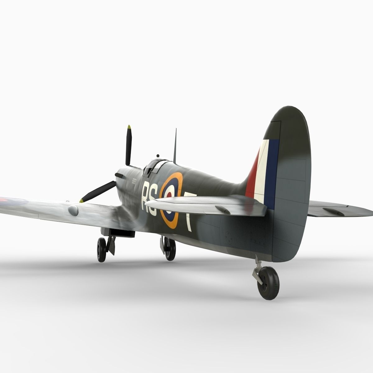 Supermarine Spitfire Mk V 3D Model .max .obj .3ds .c4d .lwo .lw .lws ...