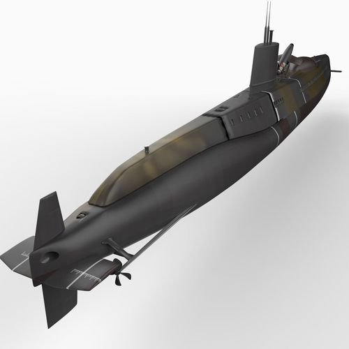 USS HALIBUT SSGN587 3D Model .max .obj .3ds .c4d .lwo .lw .lws .ma .mb ...