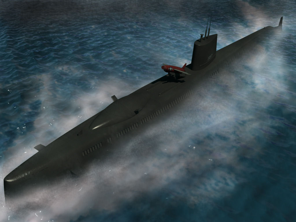 USS HALIBUT SSGN587 3D Model .max .obj .3ds .c4d .lwo .lw .lws .ma .mb ...