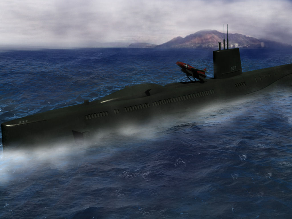USS HALIBUT SSGN587 3D Model .max .obj .3ds .c4d .lwo .lw .lws .ma .mb ...