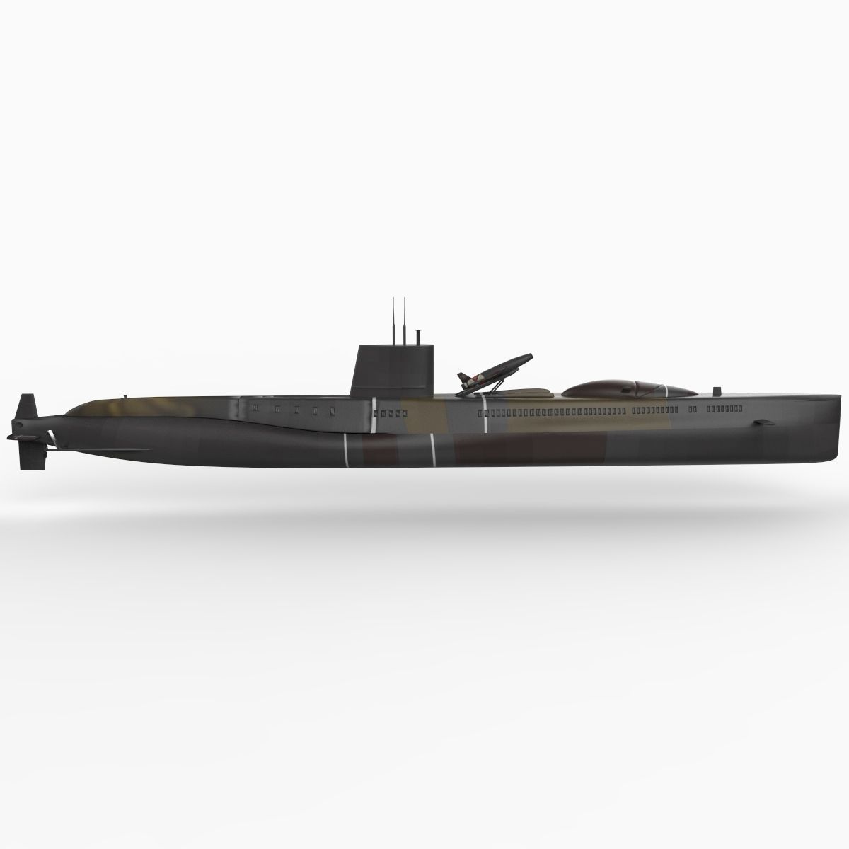 USS HALIBUT SSGN587 3D Model .max .obj .3ds .c4d .lwo .lw .lws .ma .mb ...
