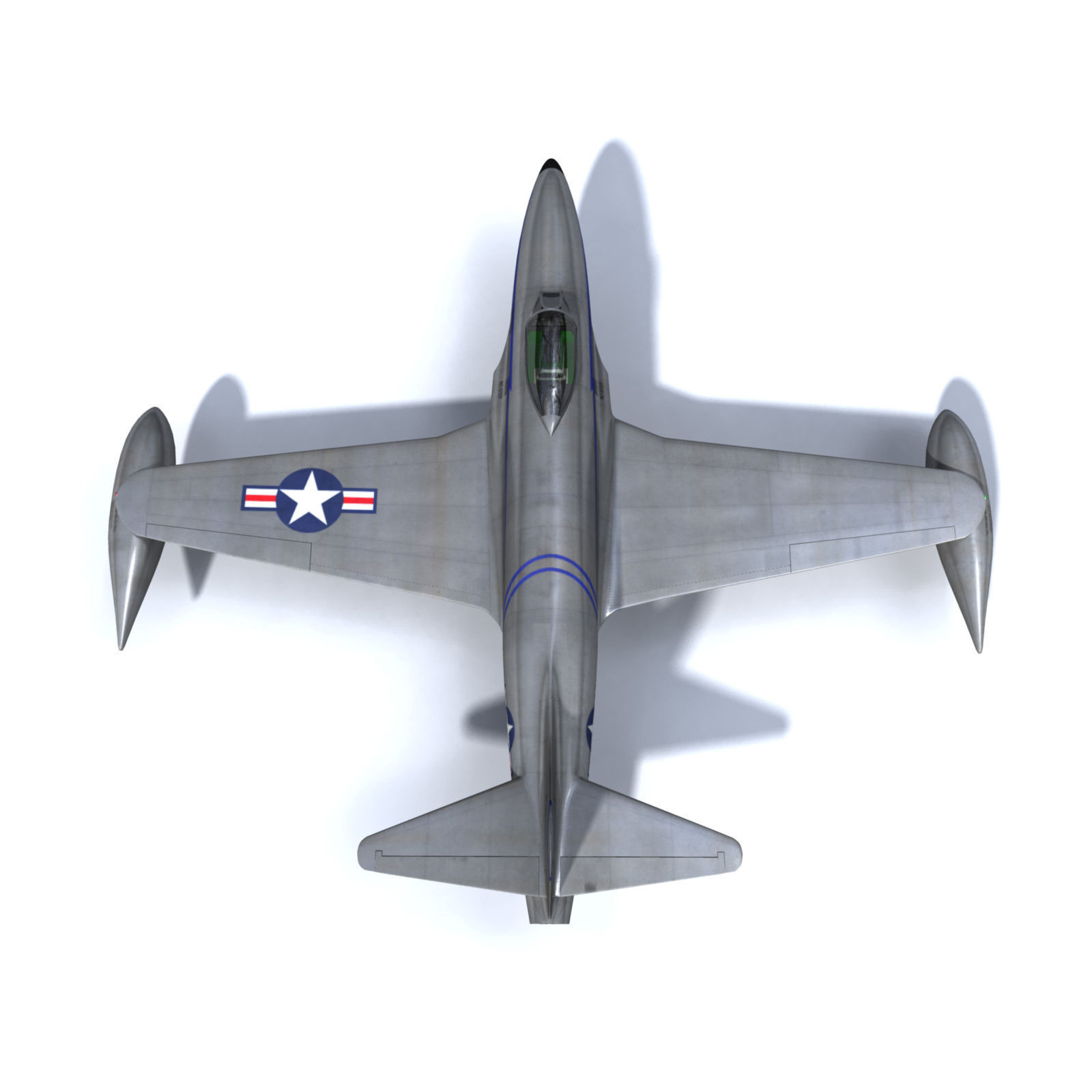 P80 F80 Shooting Star 3D Model .max .obj .3ds .fbx .c4d .lwo .lw .lws ...