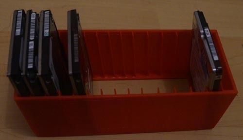 hard disk storage case for 14 bays laptop HDD 3D model 3D printable ...