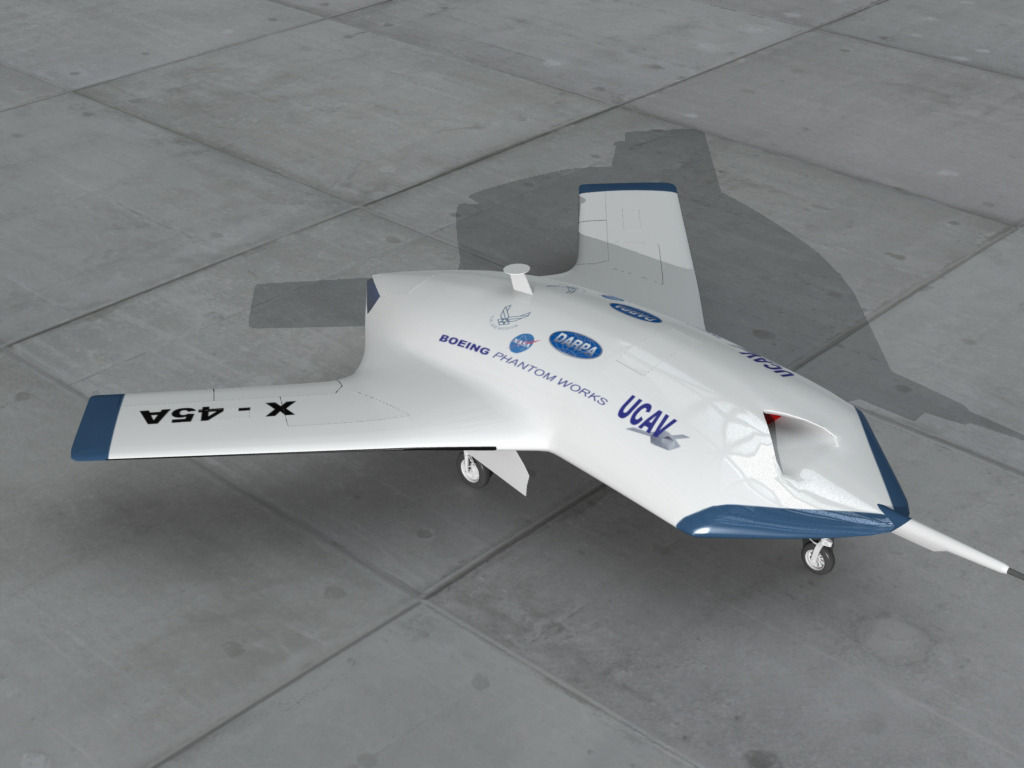 X45A Drone 3D Model .max .obj .3ds .c4d .lwo .lw .lws .ma .mb ...