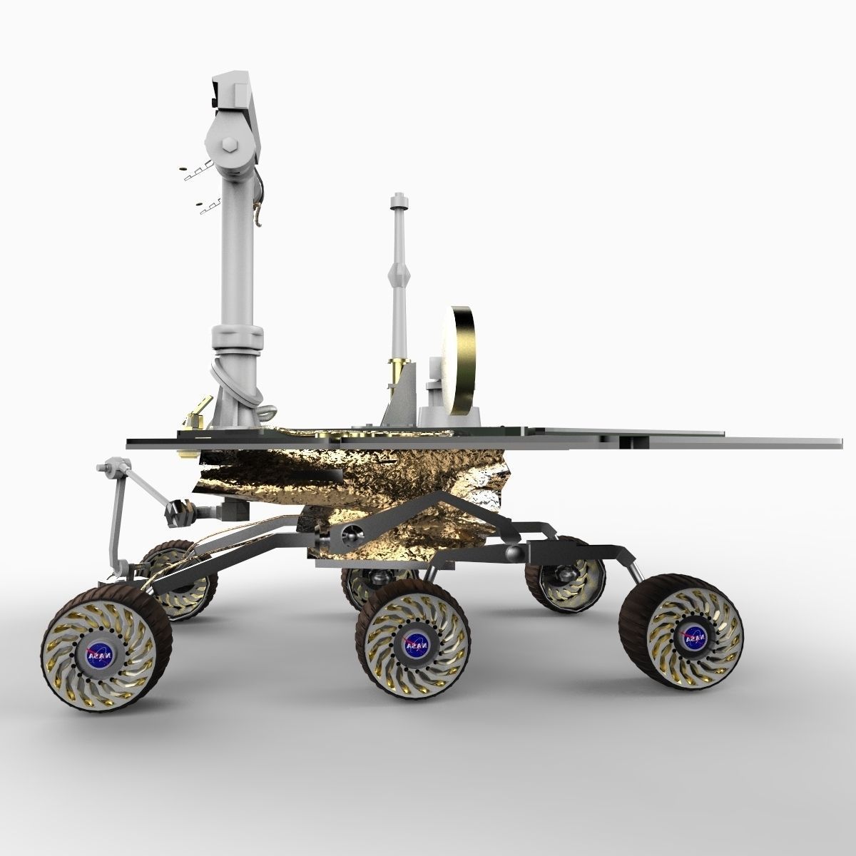 Mars Spirit Opportunity Rover 3D Model .max .obj .3ds .lwo .lw .lws .ma ...