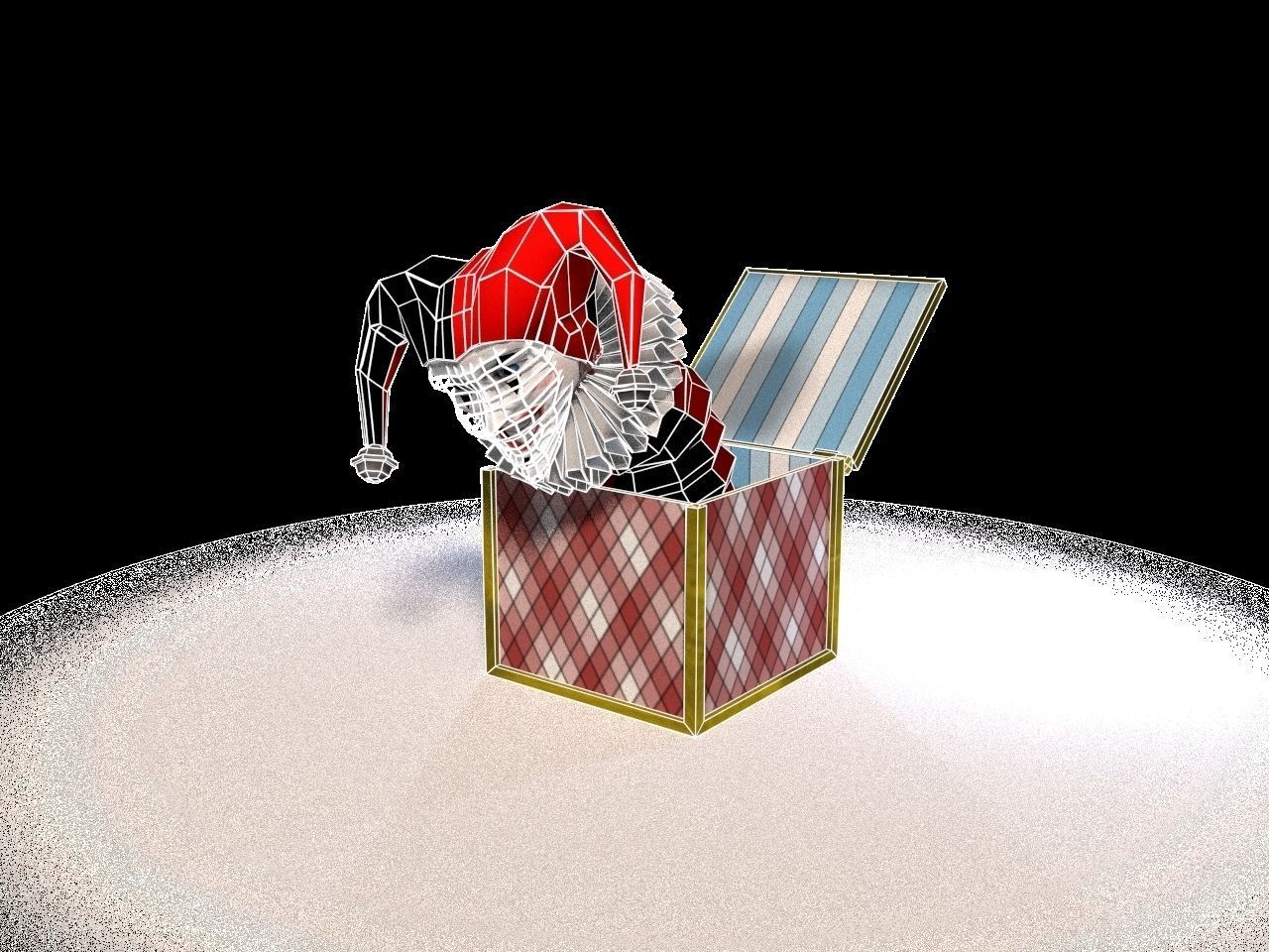 3D model Jack in the box VR / AR / low-poly rigged animated | CGTrader