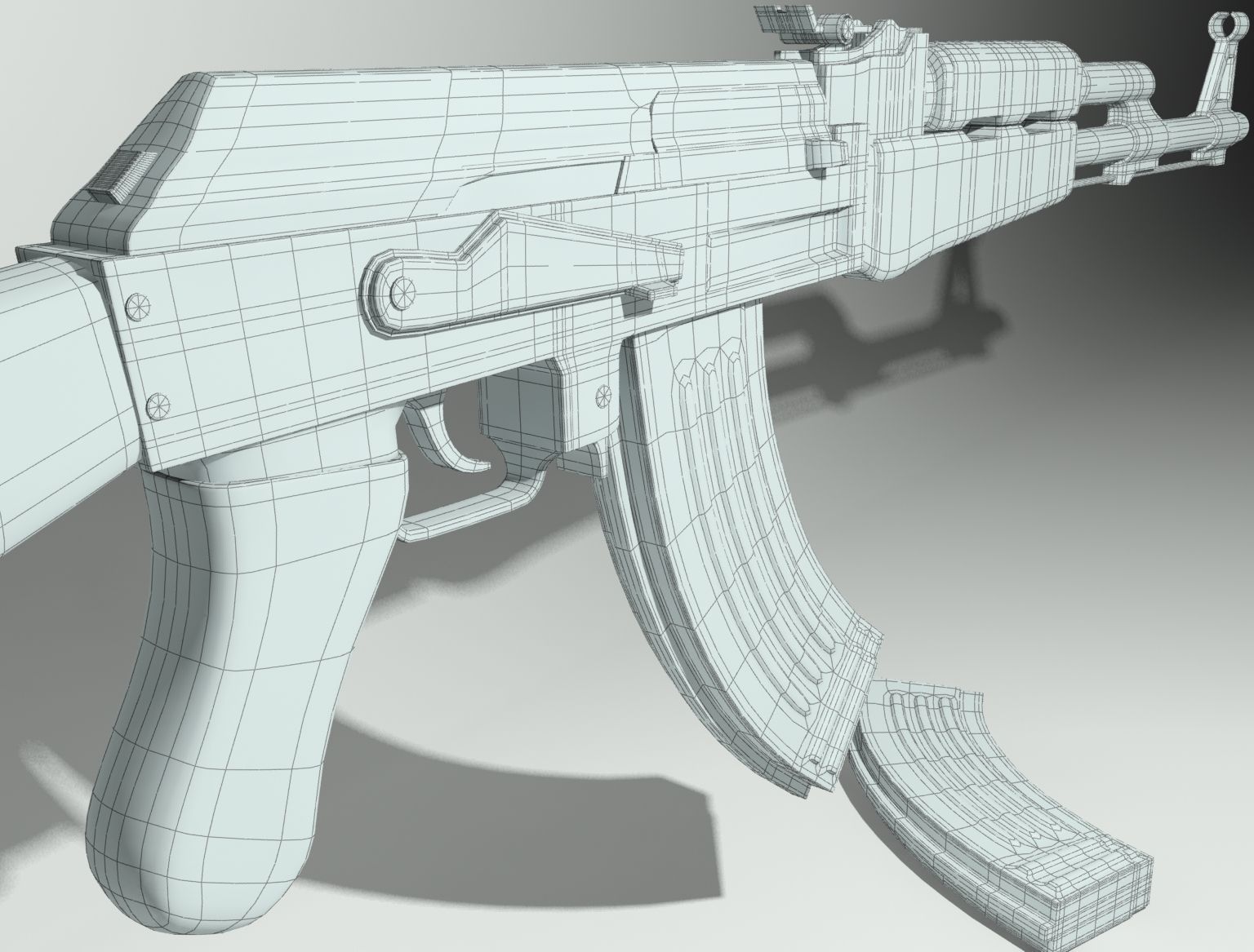 Ak-47 rifle 3D model | CGTrader