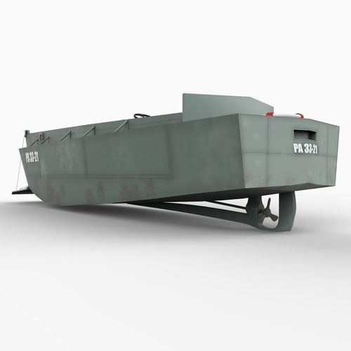 Higgins Boat LCVP 3D Model .max .obj .3ds .c4d .lwo .lw .lws .ma .mb ...