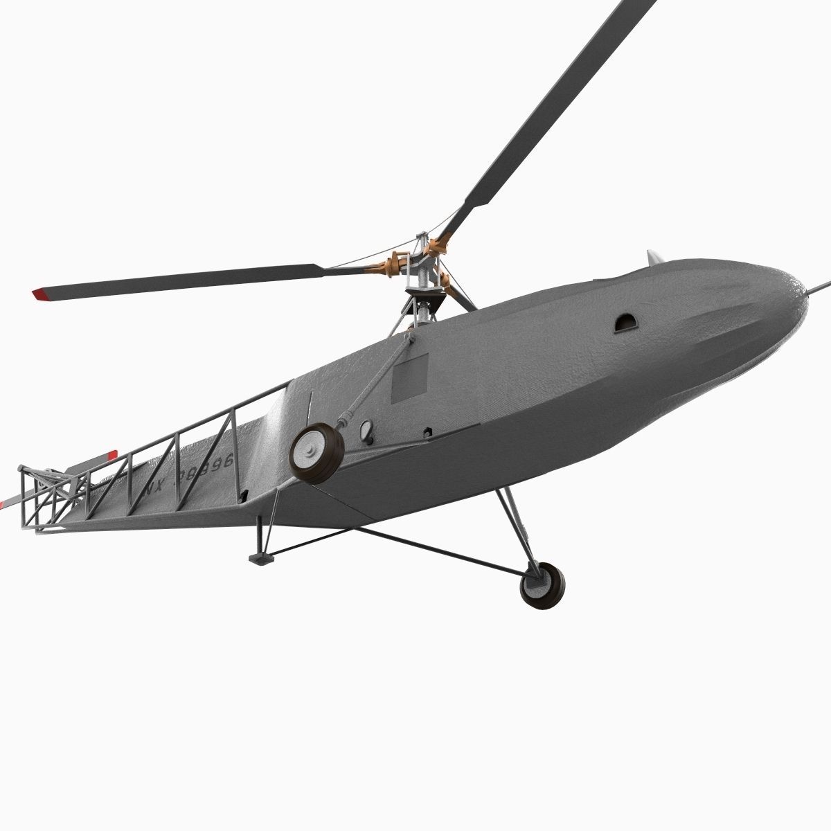 VS300 Helicopter 3D Model .max .obj .3ds .c4d .lwo .lw .lws .ma .mb ...