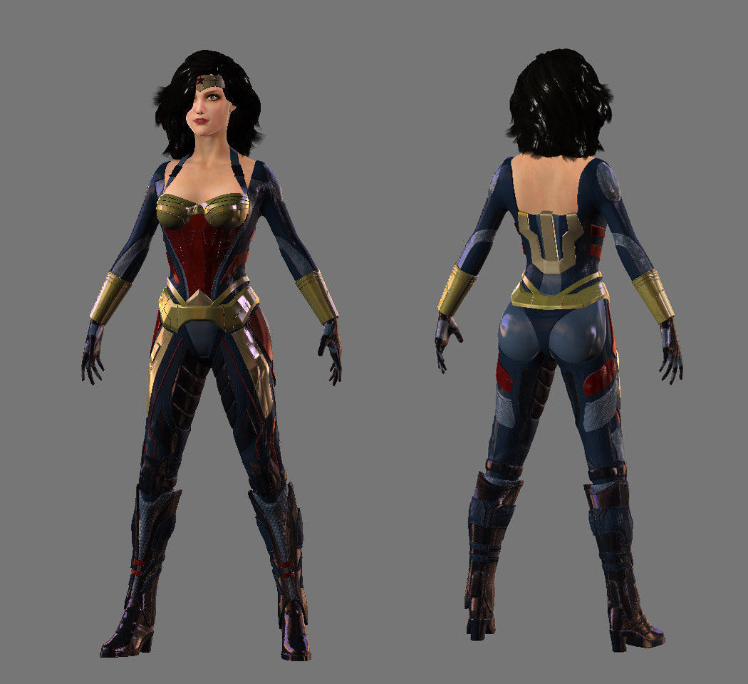3D model Wonder woman VR / AR / low-poly | CGTrader