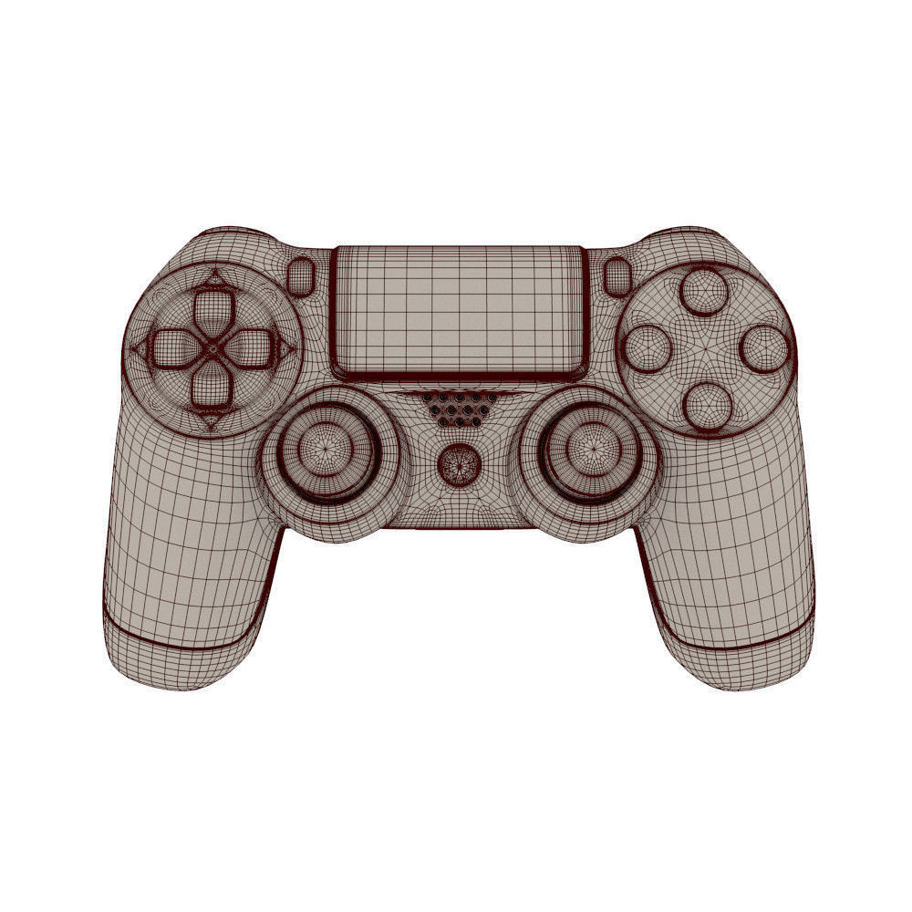 PS4 Controller - SONY Entertainment 3D Model .obj .fbx .blend .dae ...