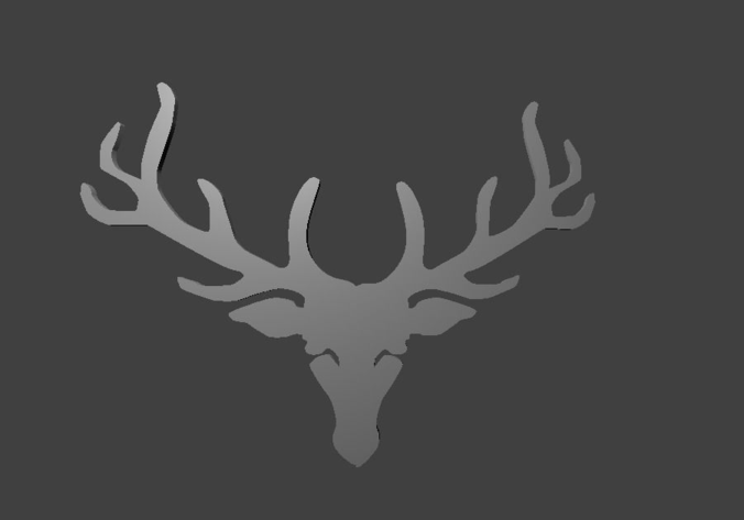 Dalmore Iconic Stag Emblem free 3D Model .obj .blend - CGTrader.com