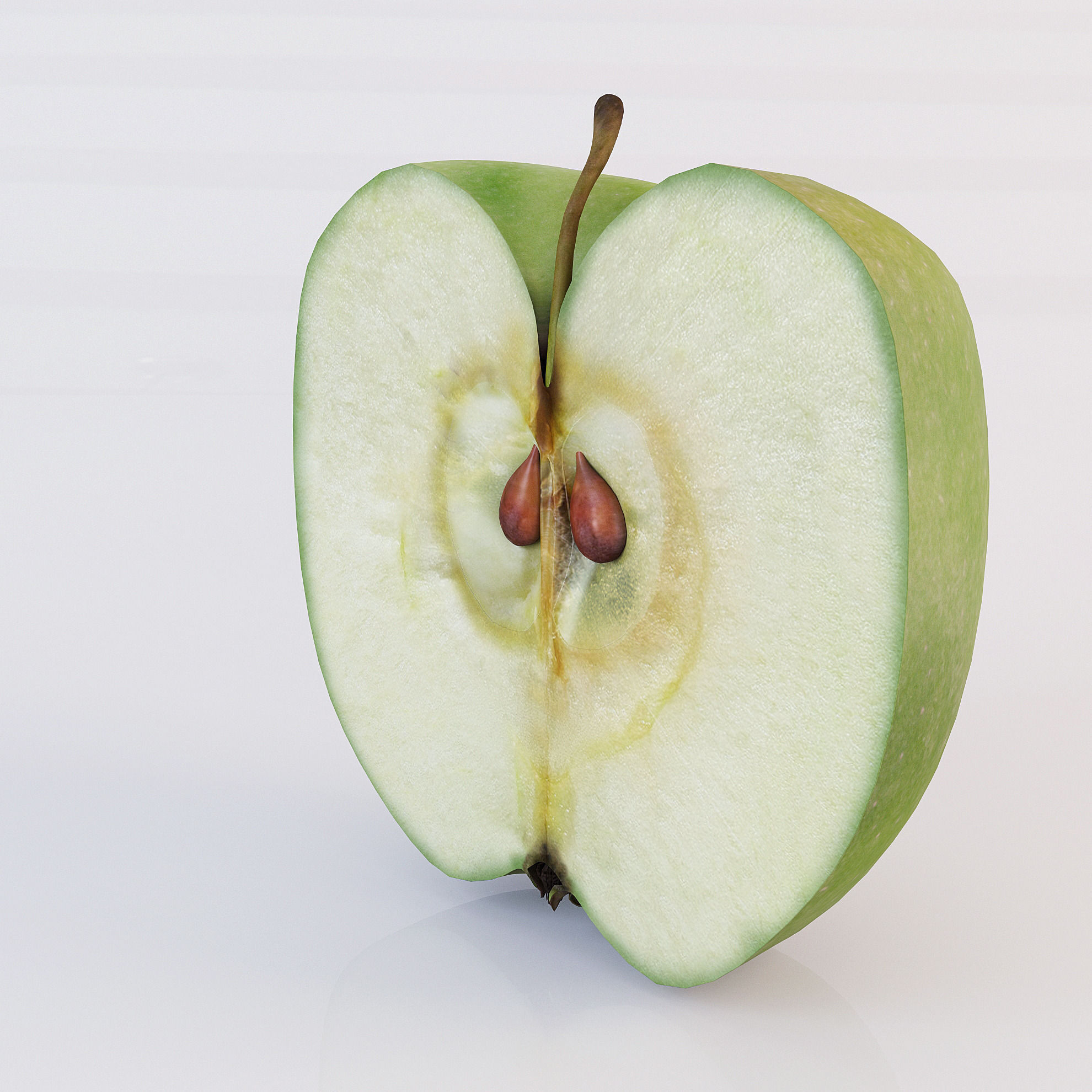 Apple Sliced 3D model | CGTrader
