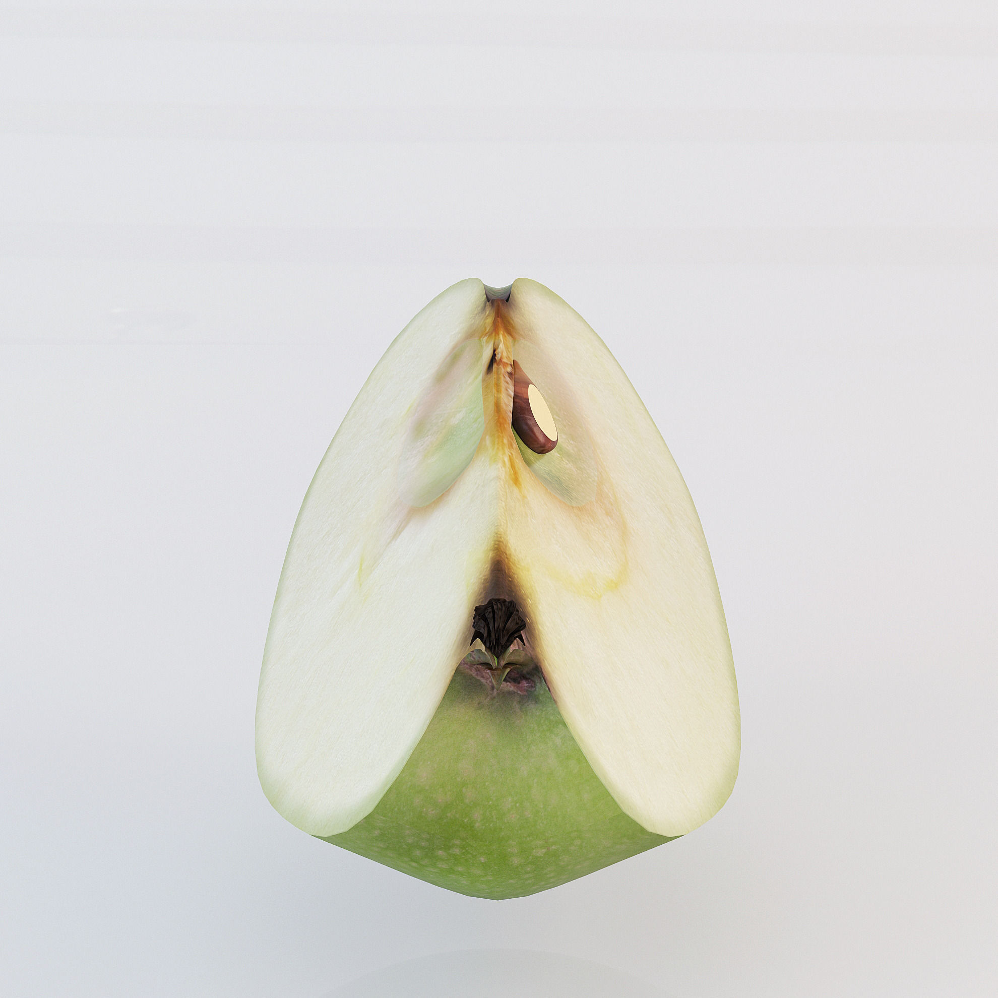 Apple Sliced 3D model | CGTrader