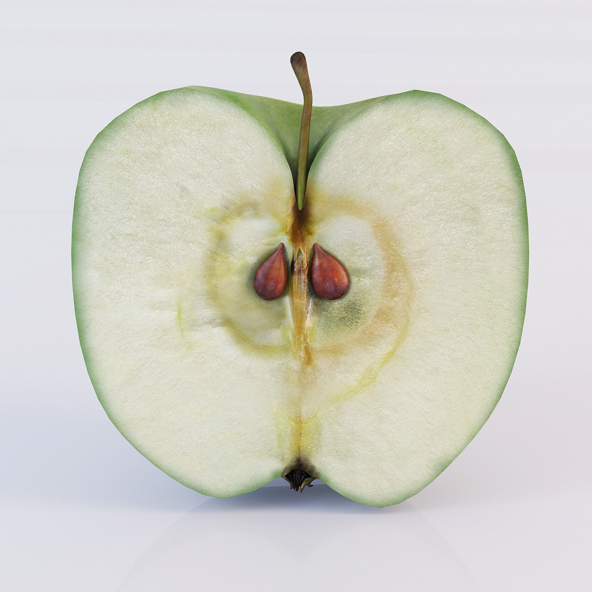 Apple Sliced 3D model | CGTrader
