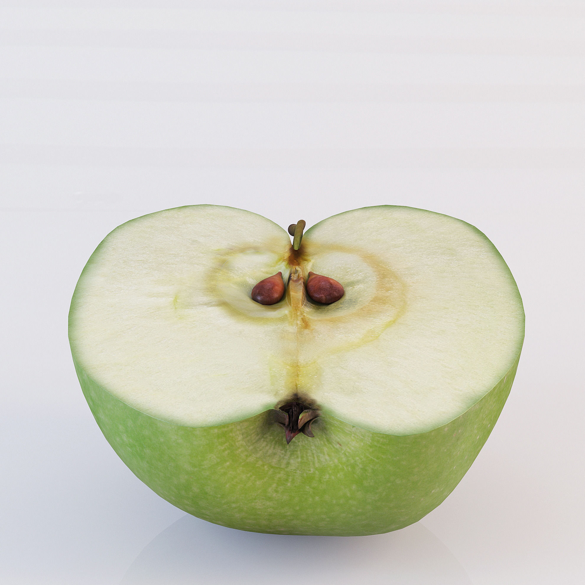 Apple Sliced 3D model | CGTrader