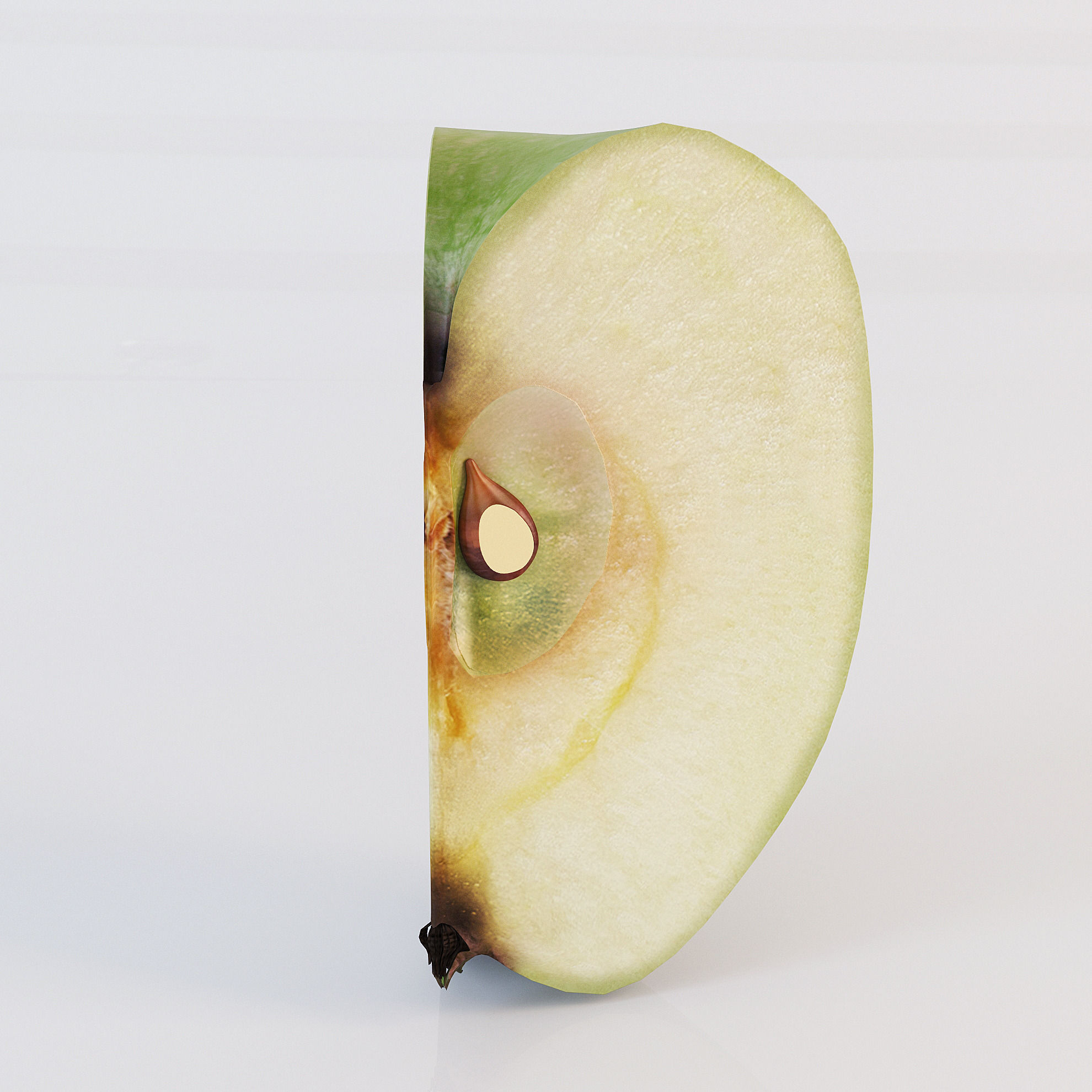 Apple Sliced 3D model | CGTrader