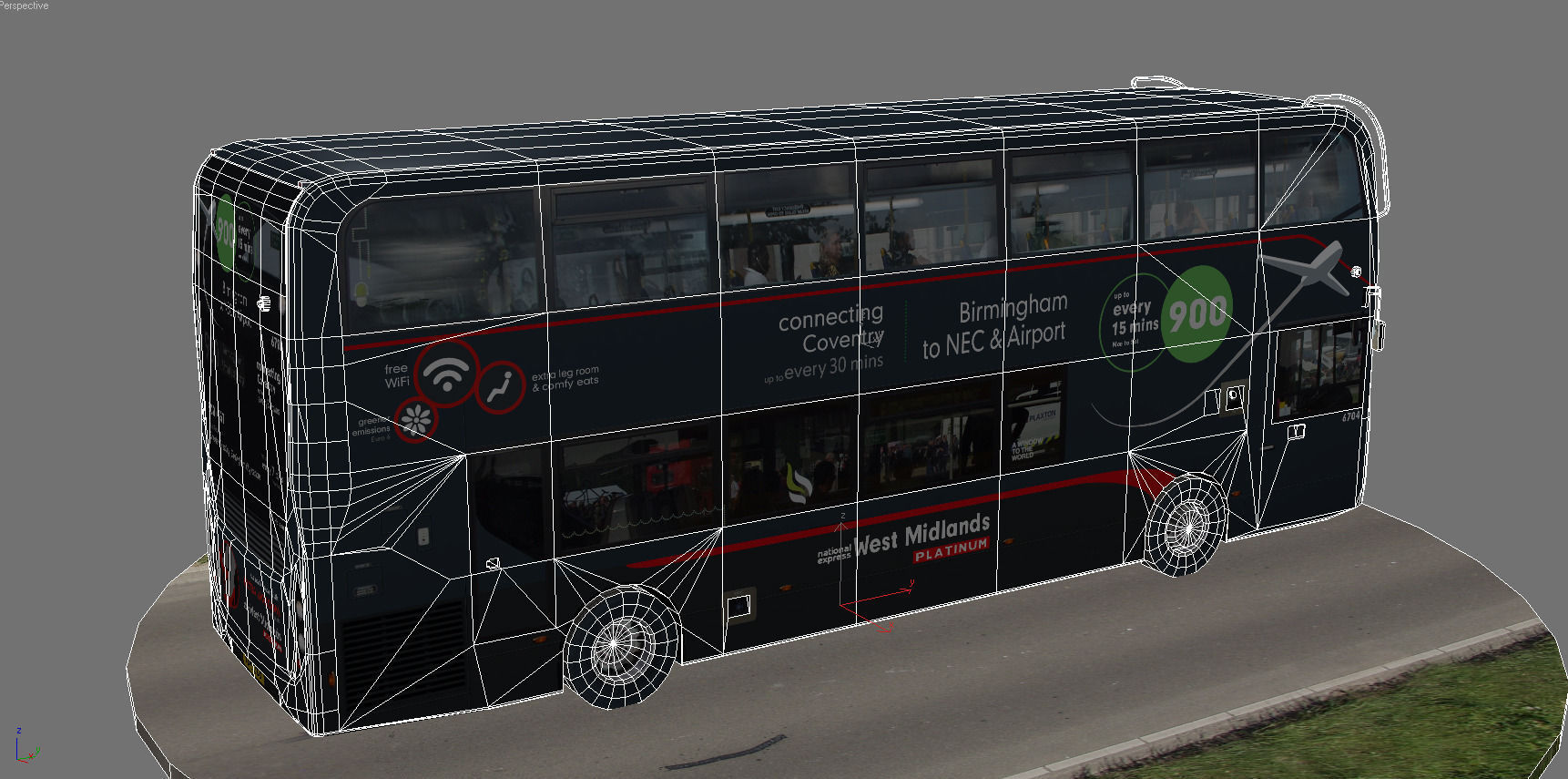 Alexander Dennis Enviro 400 MMC West Midla... 3D Model Game ready ...