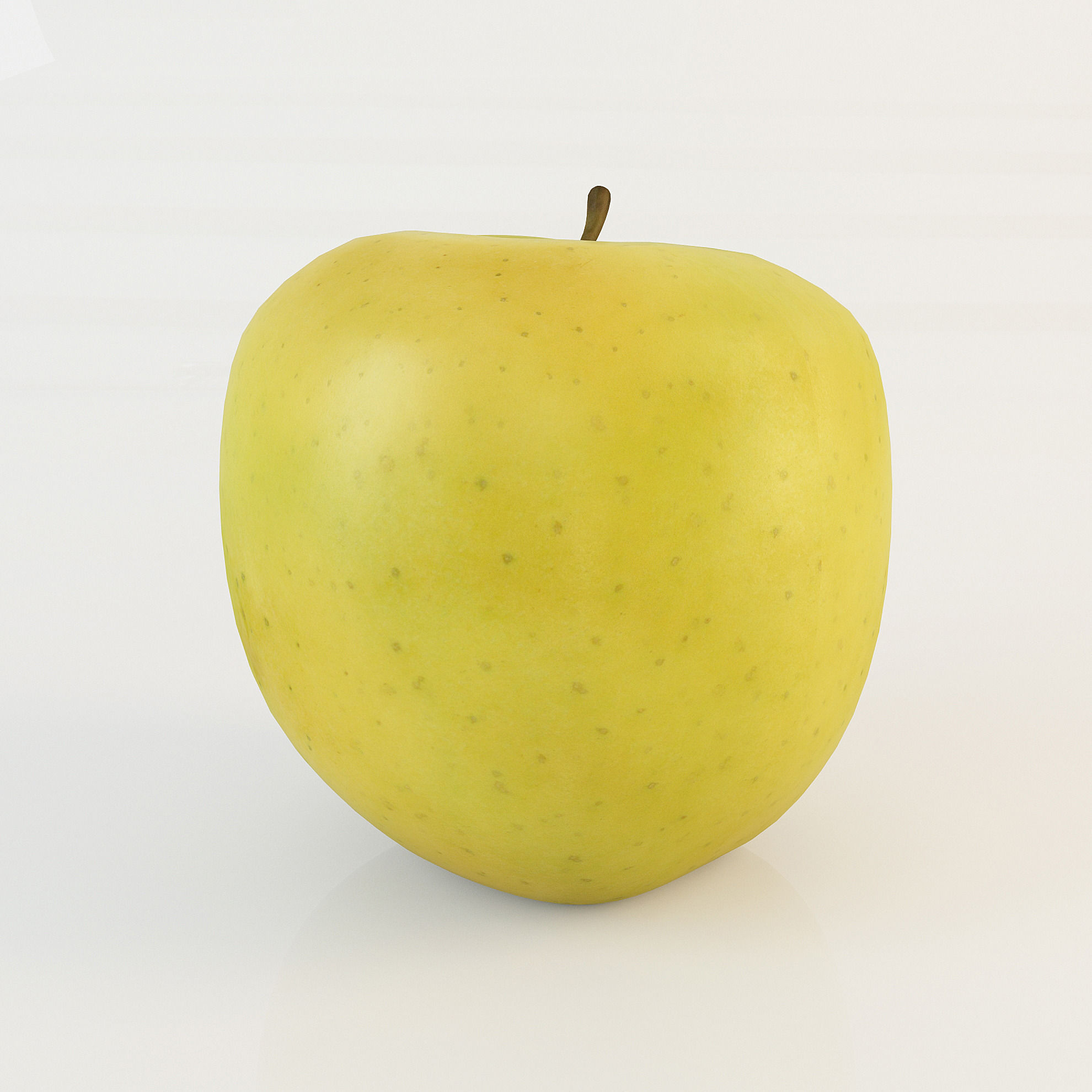 Apple yellow 3D model | CGTrader