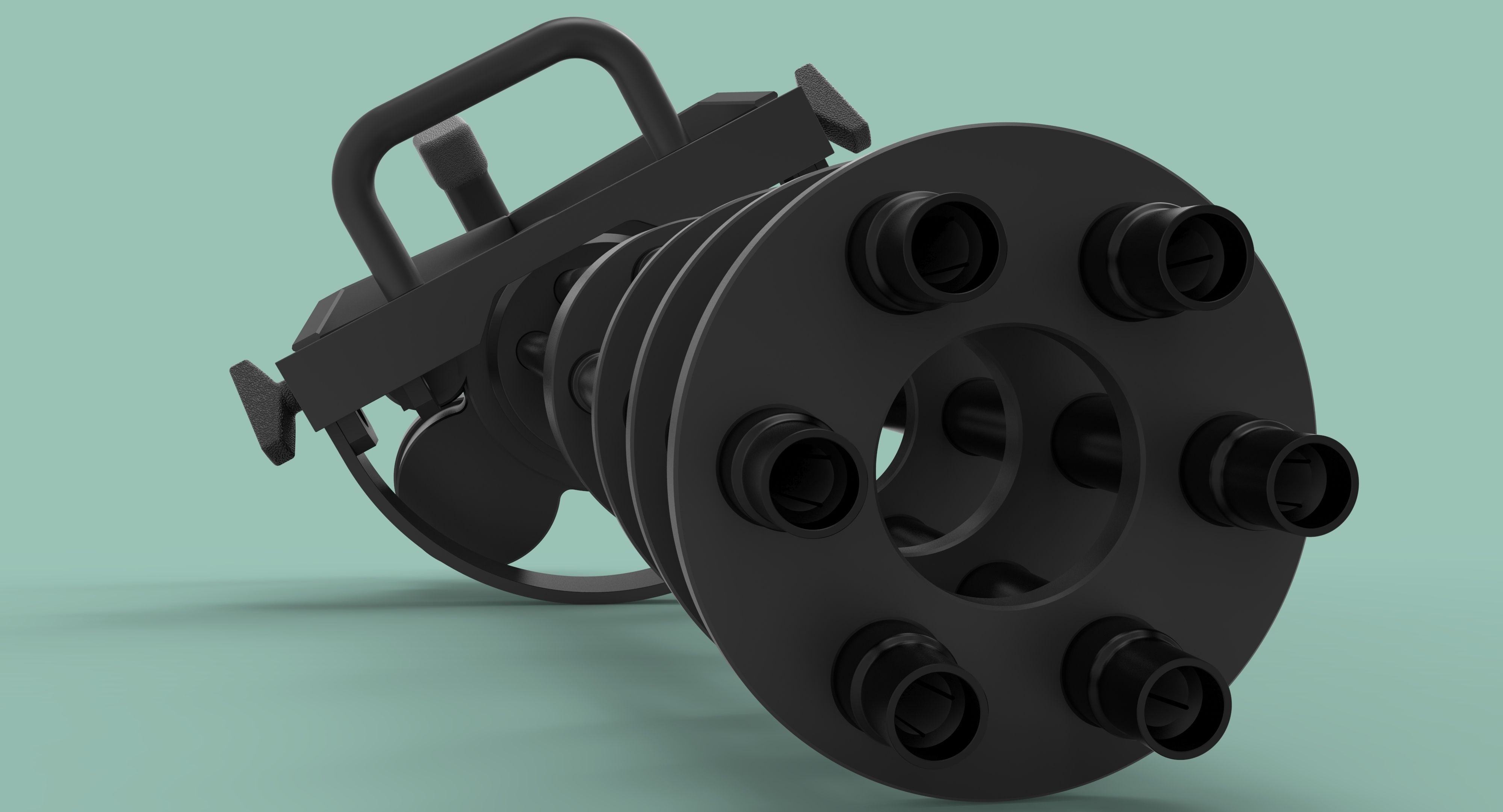 Machine gun M134 3D model | CGTrader