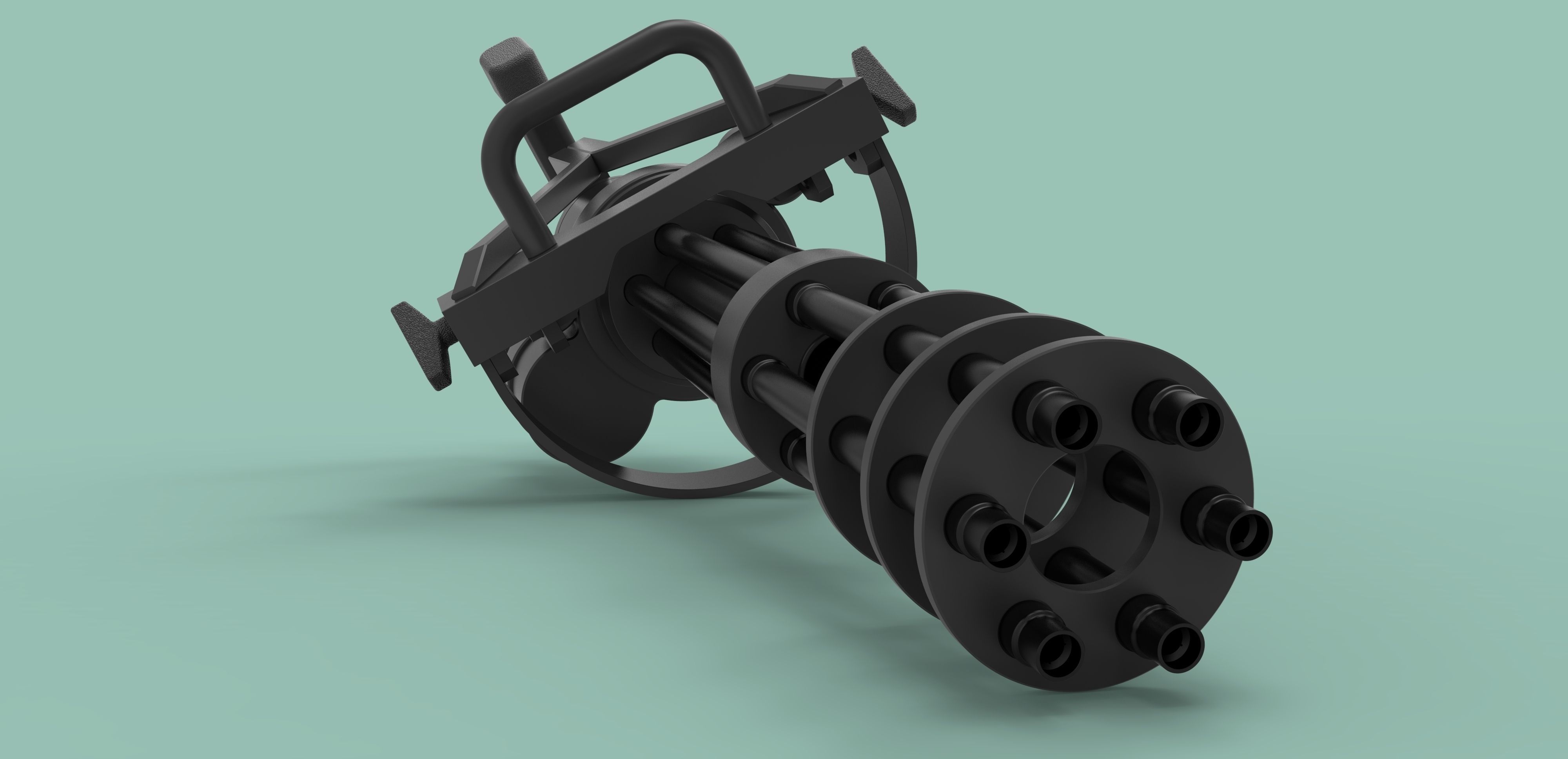 Machine gun M134 3D model | CGTrader