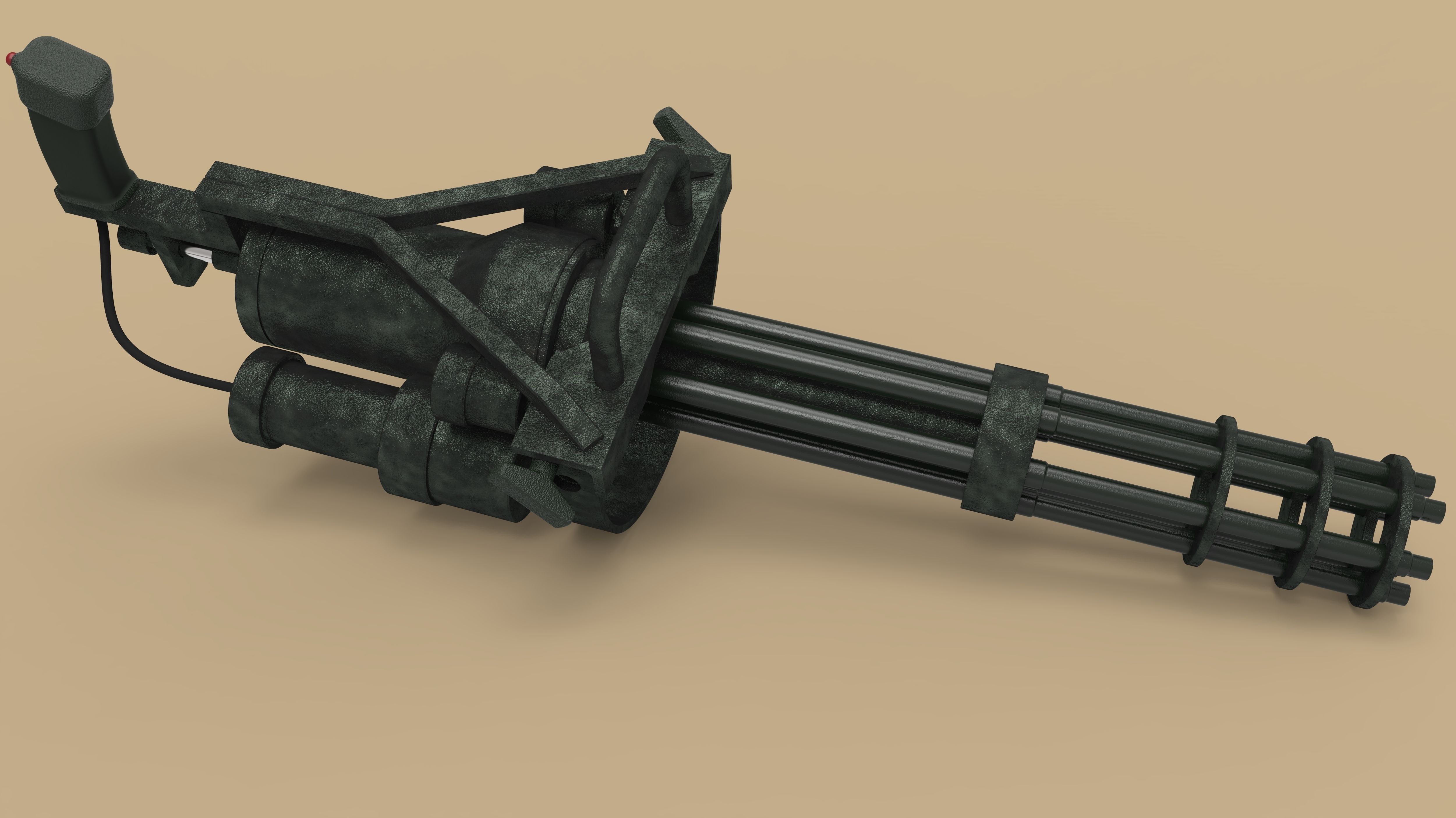 Machine gun M134 3D model | CGTrader