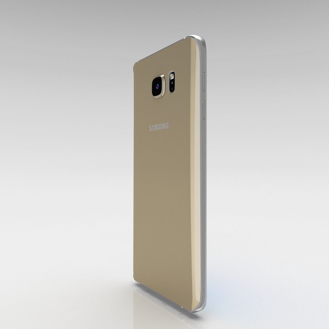 Samsung Galaxy Note 5 Gold Platinum 3D model | CGTrader
