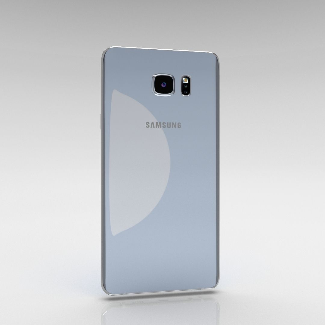 Samsung Galaxy Note 5 Silver Titanium 3D model | CGTrader