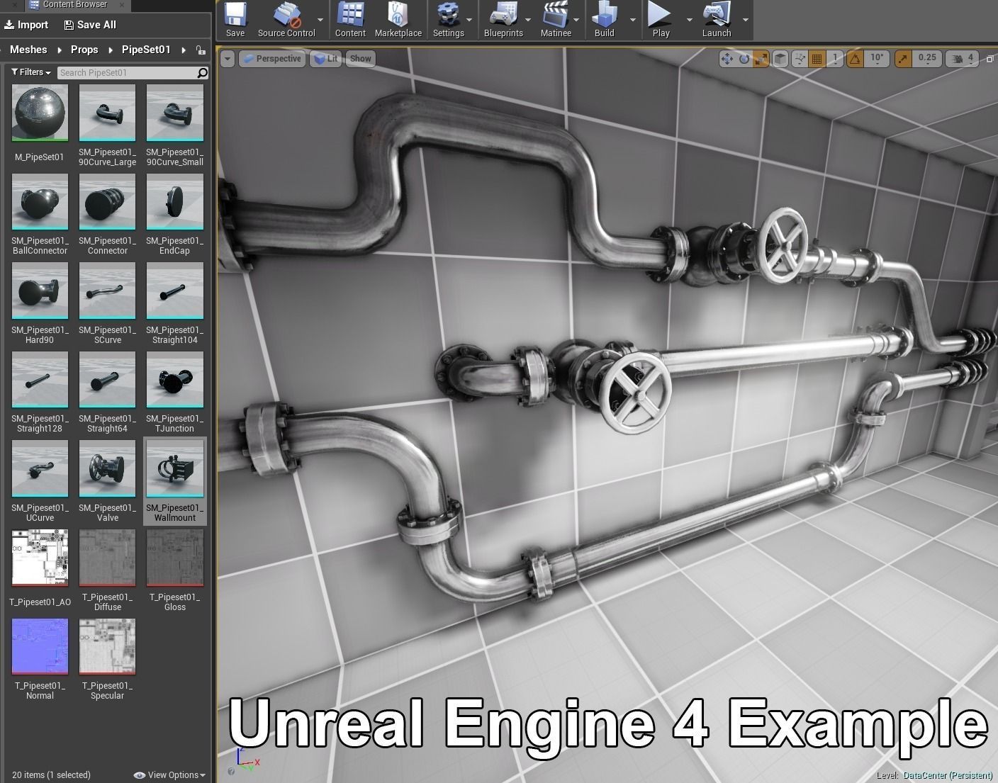 3D model Modular Pipe Set VR / AR / low-poly | CGTrader