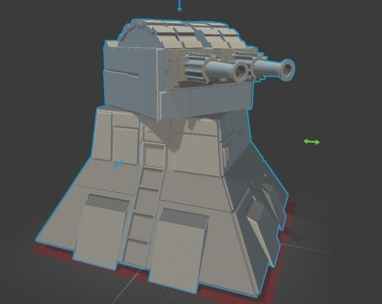Star wars Turbolaser tower 3D model 3D printable | CGTrader