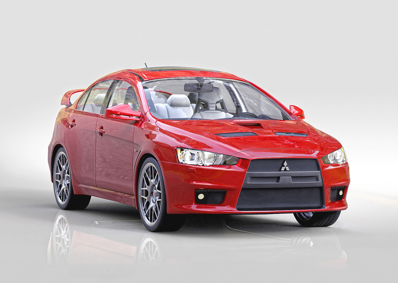 Mitsubishi Evolution X 3D model | CGTrader
