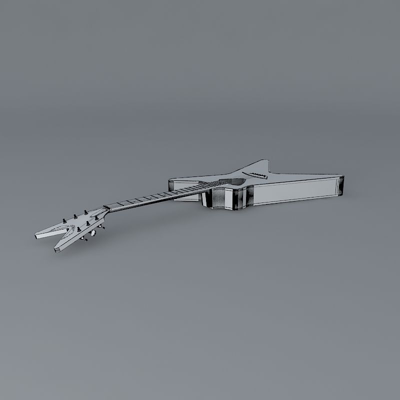 Dean ML acoustic guitar free 3D model | CGTrader