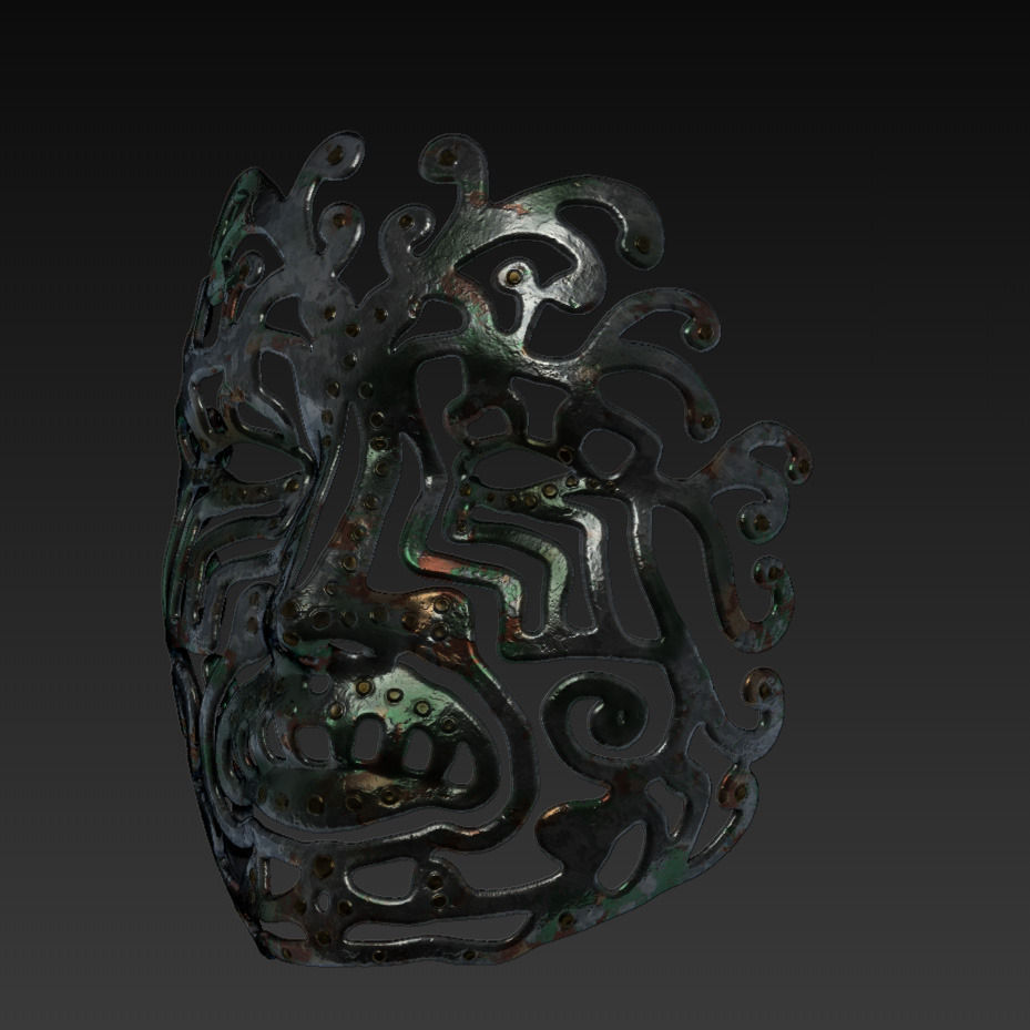 Tribal Metal Mask 3D model | CGTrader