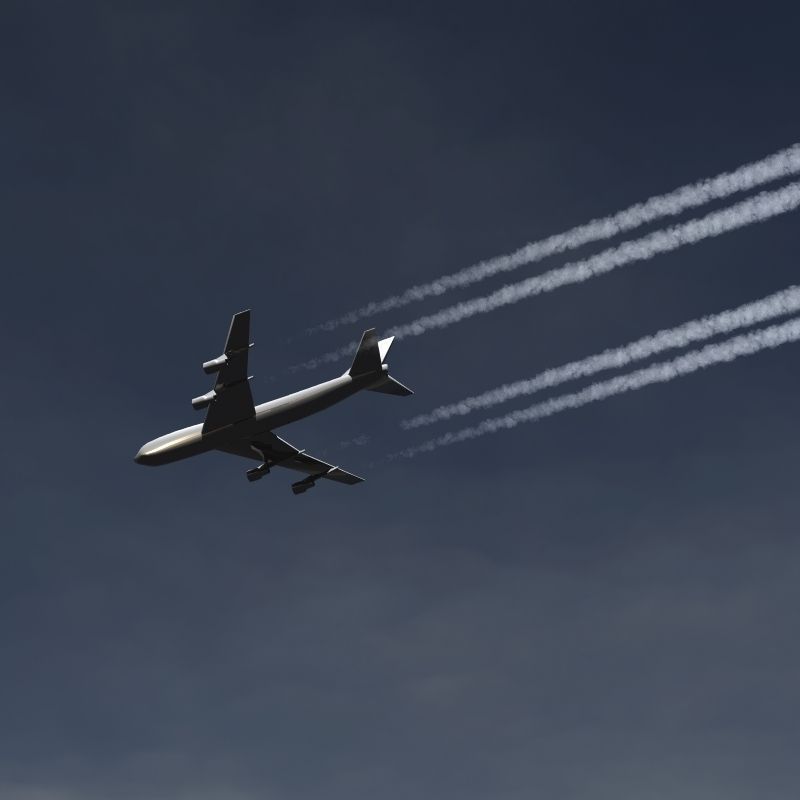 Animated Jet Contrails 3D model animated | CGTrader