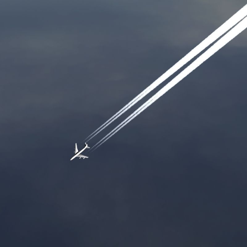 Animated Jet Contrails 3D model animated | CGTrader