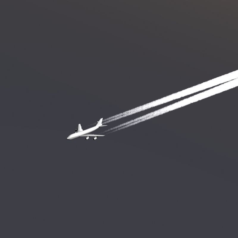 Animated Jet Contrails 3D model animated | CGTrader