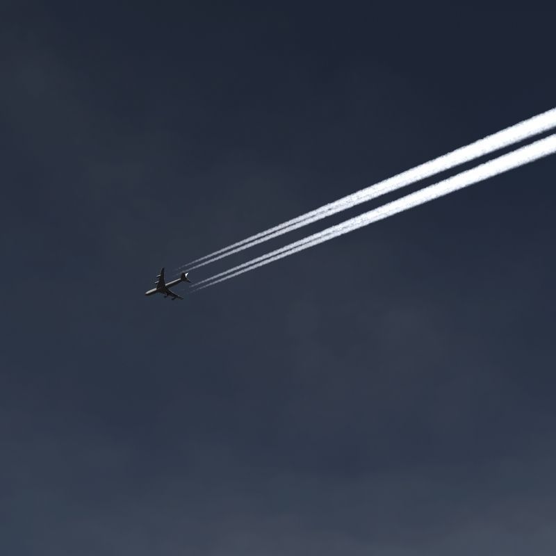 Animated Jet Contrails 3D model animated | CGTrader