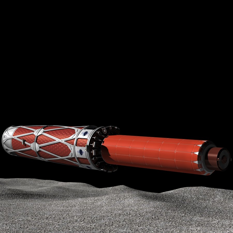 Circum Lunar Accelerator Rail 3D model animated rigged | CGTrader