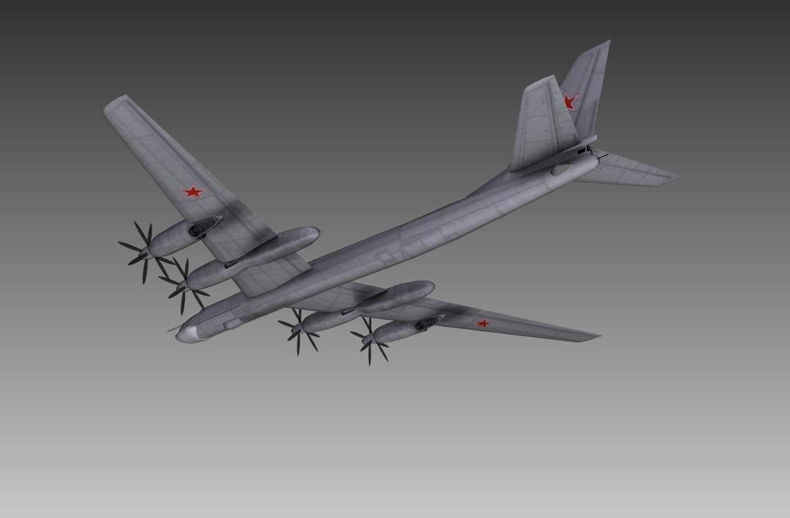3D model TU-95 Bear VR / AR / low-poly | CGTrader